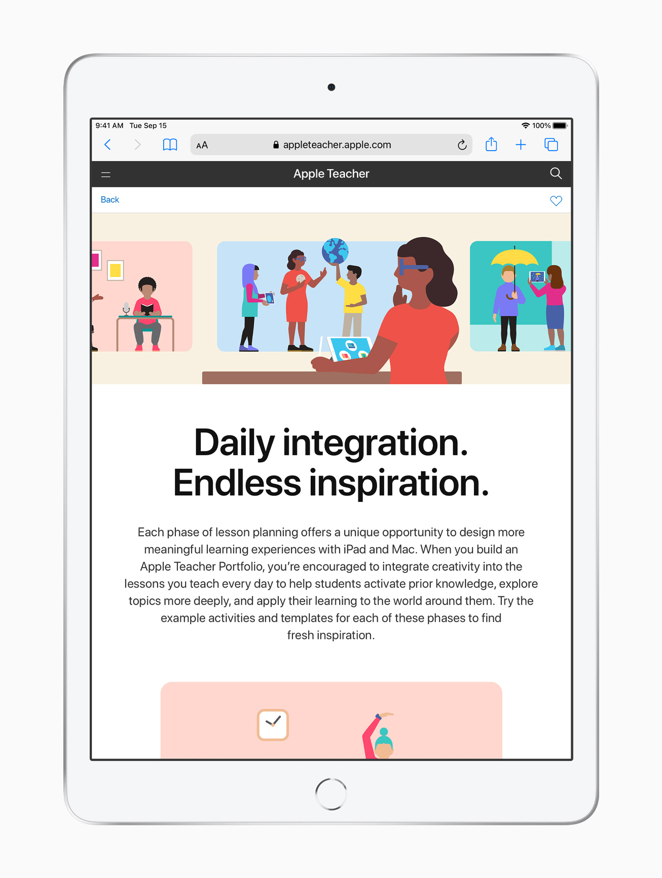 Apple Launches Professional Teacher Learning Center