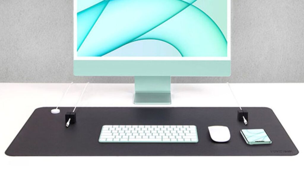 Keep Your Workspace Organized with This Magnetic Eco Leather Desk Mat ...