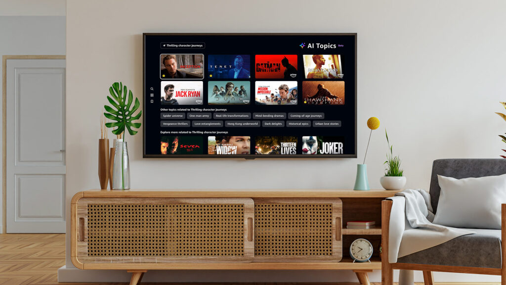 Amazon Prime Video's AI Topics feature redefines content exploration