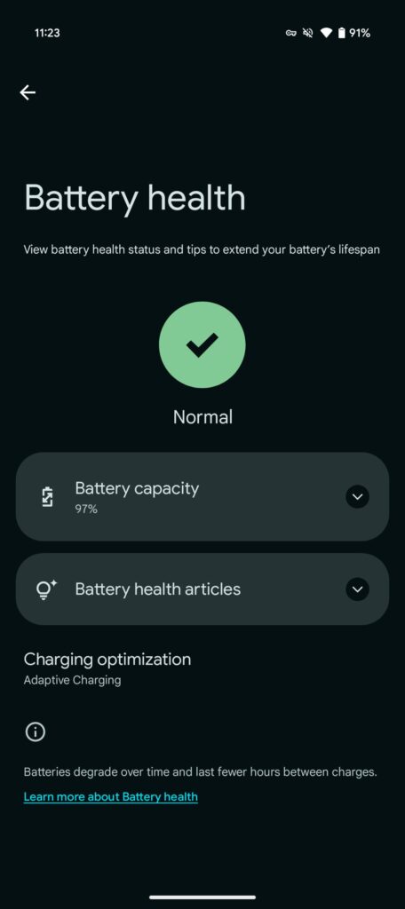 Google restricts battery health feature to Pixel 8a and newer