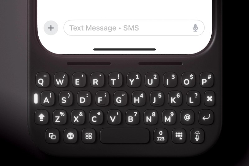 This new iPhone keyboard case adds real keys — and even a balancing weight